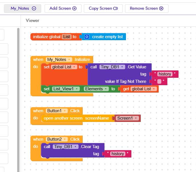 How To Save And Display WebView Browsing History In Kodular
