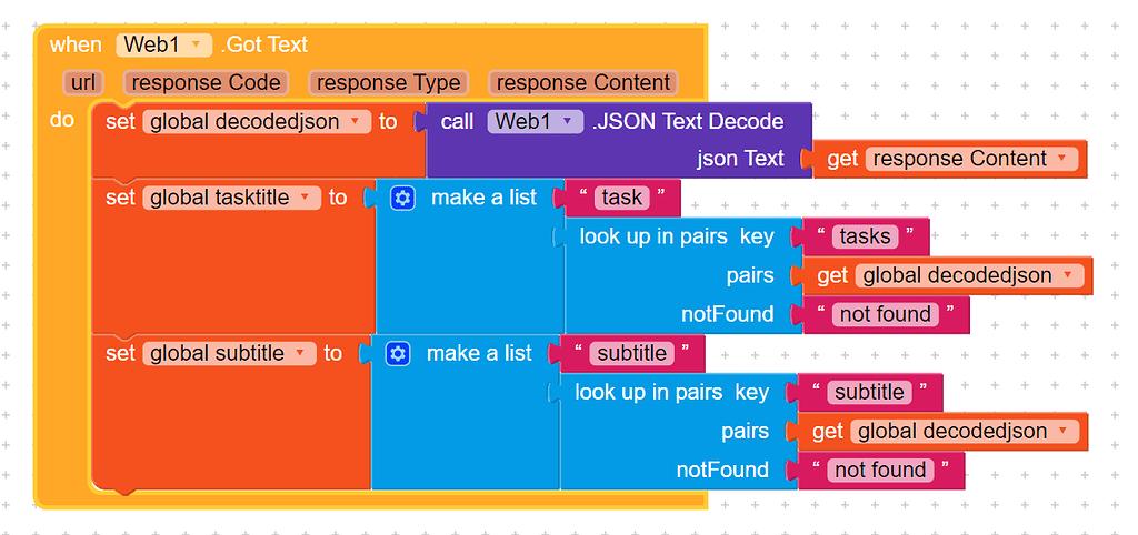 Parse arrays of json data - Discuss - Kodular Community