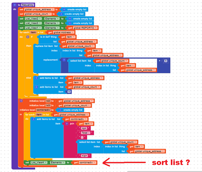 Sorting a list in descending order - Discuss - Kodular Community