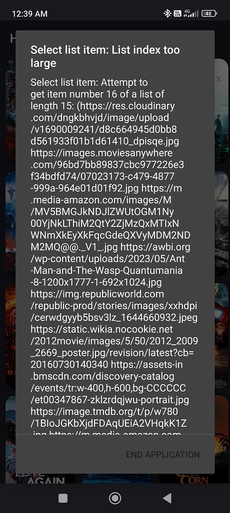 Select list item: List index too large - Discuss - Kodular Community