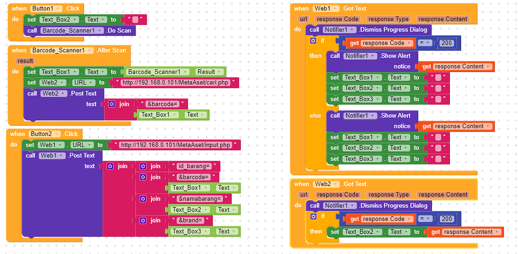 How To Read Data From Mysql More Than 1 Column To Textbox In Kodular 4613