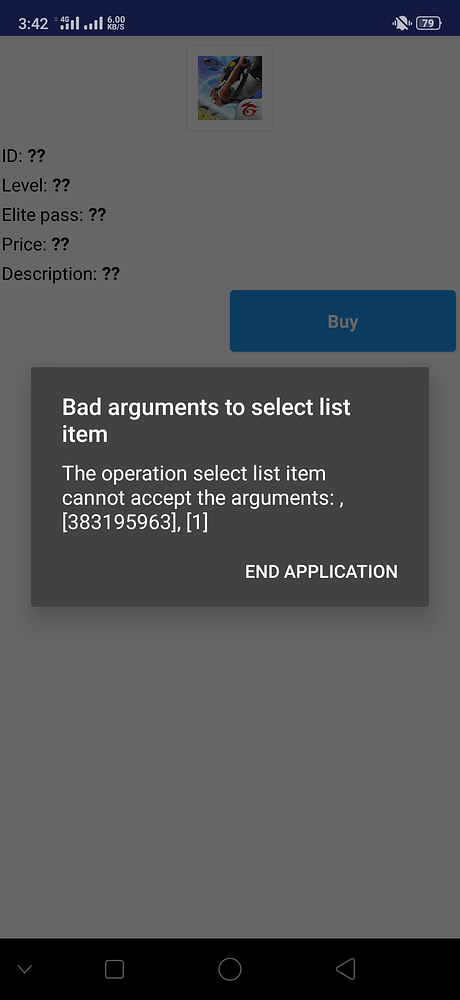 Bad arguments to select list item - Discuss - Kodular Community