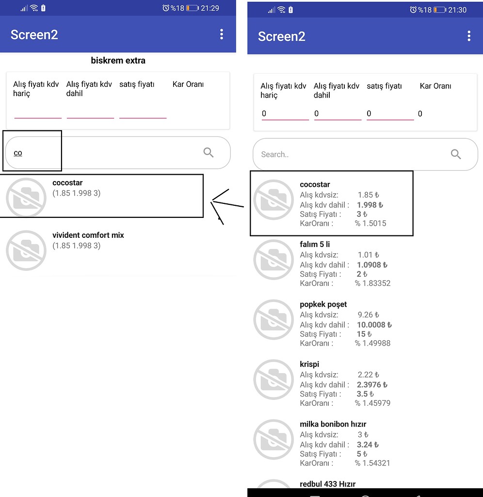 List view image and text lookup value model - Discuss - Kodular Community