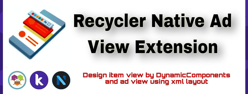 [PAID] Recycler Native Ad View Extension : Monetize & boost your earning with native ads ...