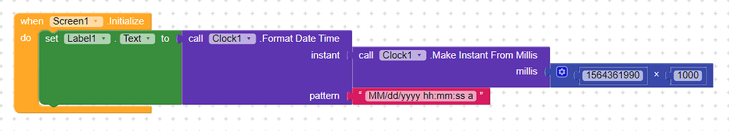 How To convert Unix Time Seconds To Date And Time Discuss Kodular 