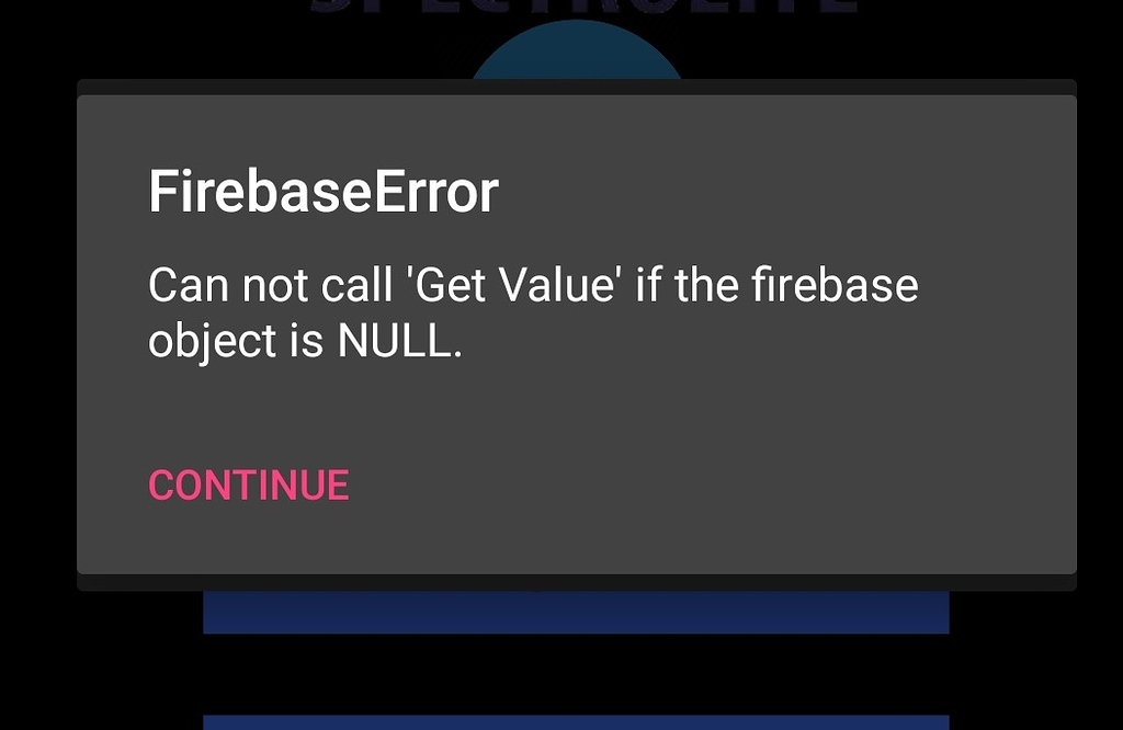 Suppress Firebase Errors Discuss Kodular Community