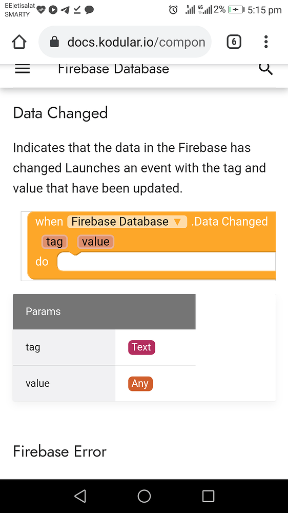 Refresh firebase database - Discuss - Kodular Community
