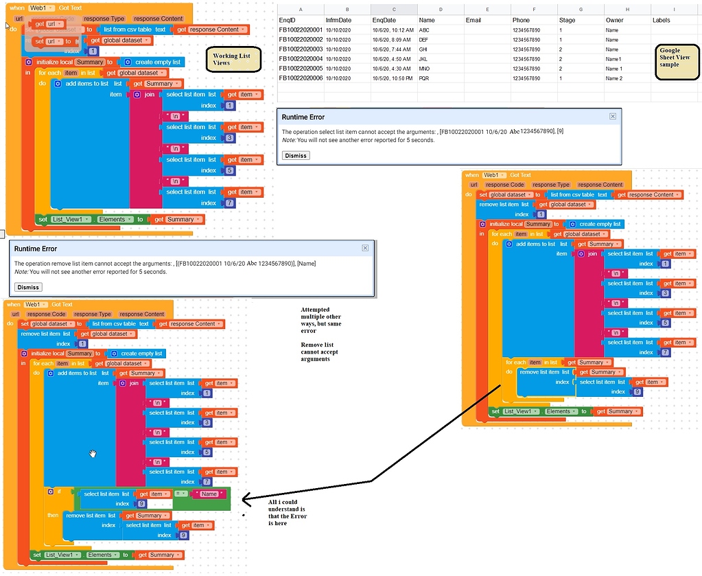 How To Remove A Row In A List Based On A Condition Discuss Kodular 