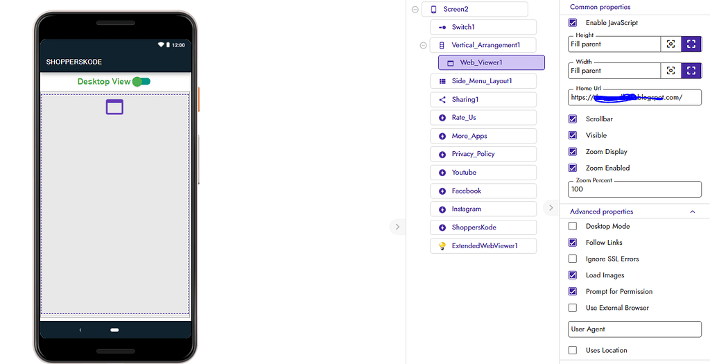How To Get Desktop View For A Specific Site Discuss Kodular Community