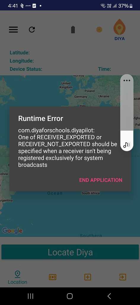I am getting an RECEIVER_EXPORTED error when I load the app on my Android 14 phone - Discuss ...