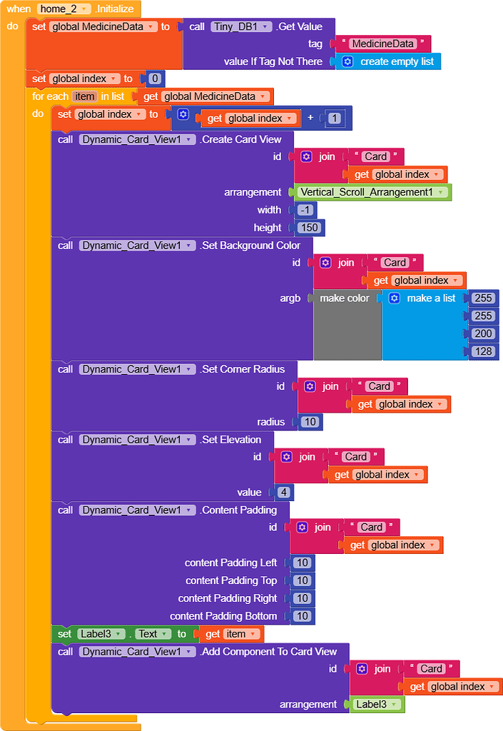 Runtime Error: The operation Create Card View cannot accept the arguments provided - Discuss ...