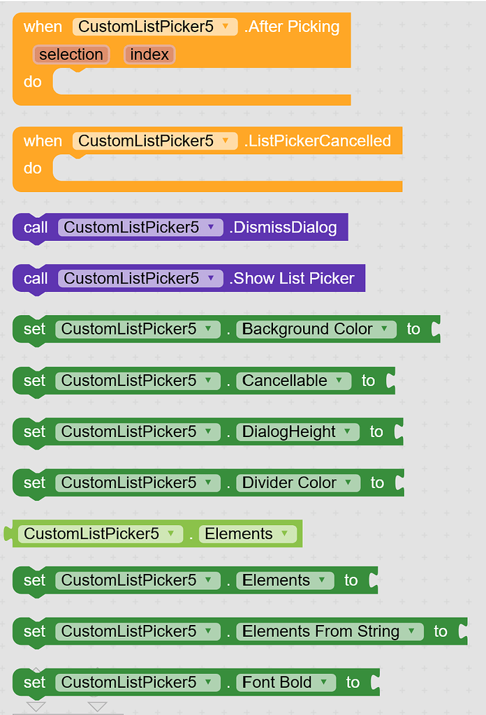 [FREE] Custom List Picker and Choice Picker Extension - Extensions - Kodular Community