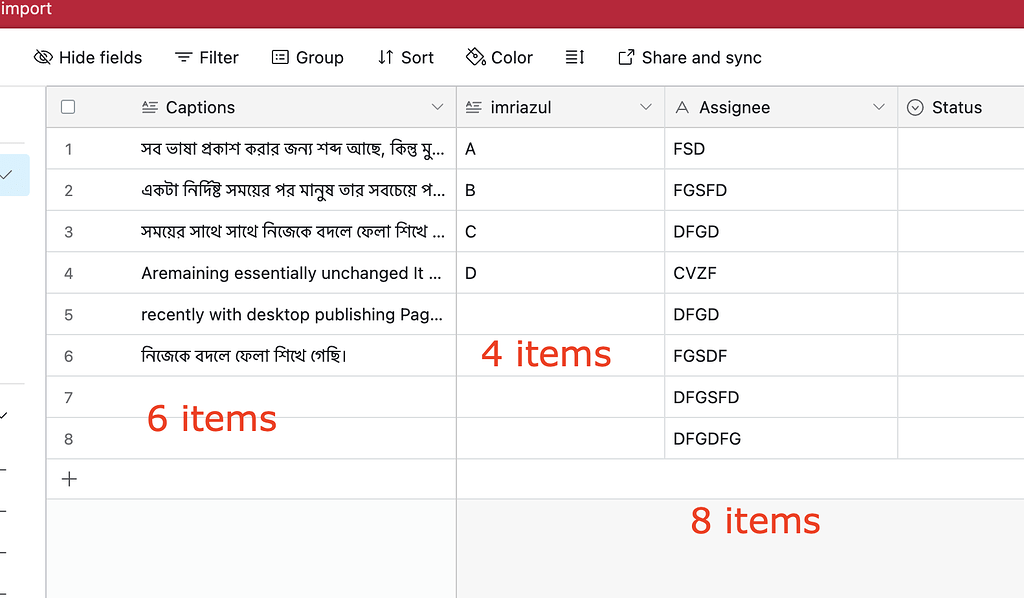 How to get "Number" of total items/rows in particular Column? (airtable) - Discuss - Kodular ...