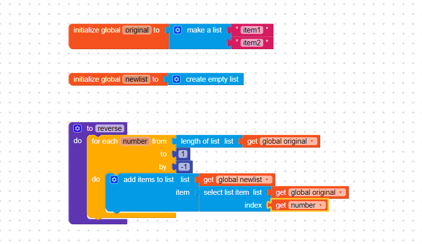 Reverse list from Google Sheet - Discuss - Kodular Community