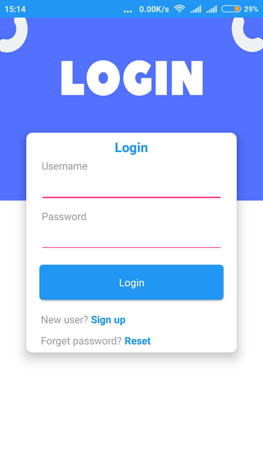 Material design login and signup layout - Open Source - Kodular Community