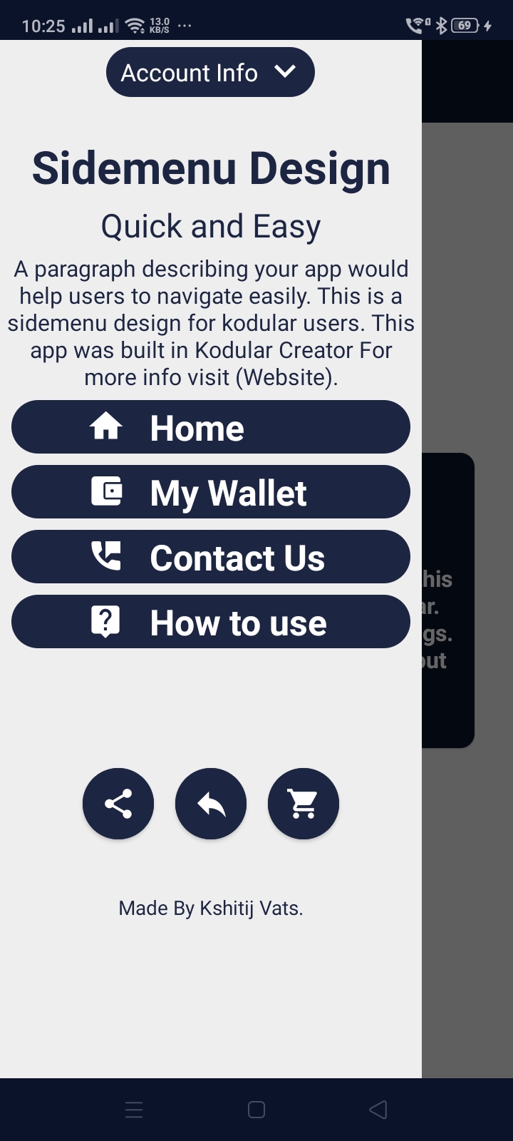 Custom Sidemenu Design in Kodular. (FREE AIA) - Open Source - Kodular Community