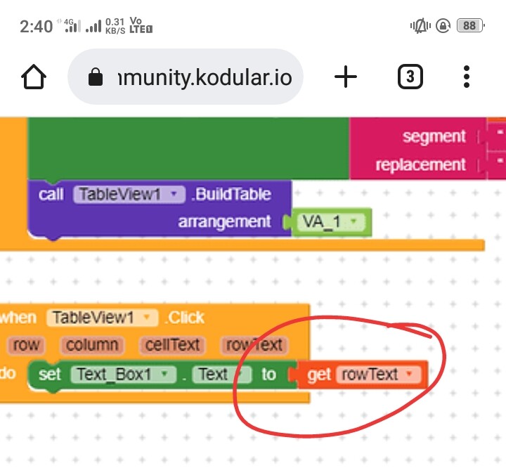 Get value when you select from TableView / spreadsheet by using Webapp - Discuss - Kodular Community