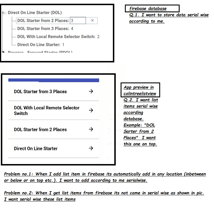 How To Get List In Serialwise From Firebase Discuss Kodular Community