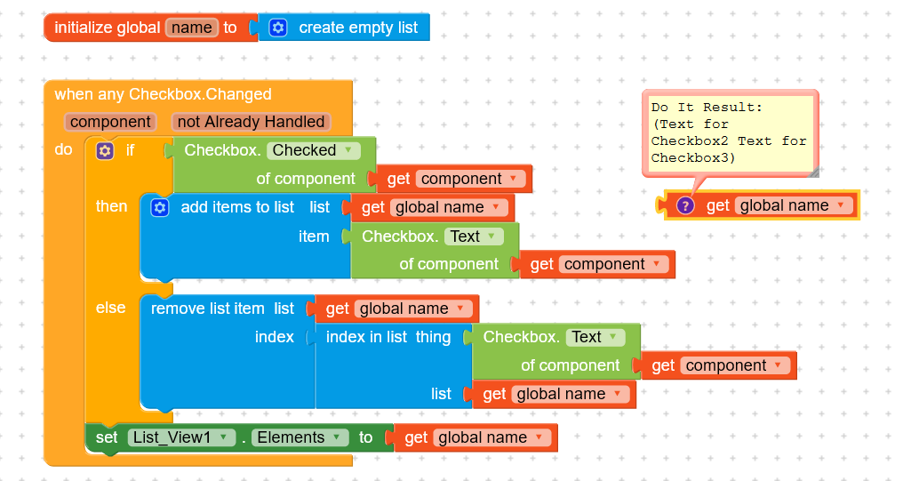 Add String In List View Through Checkbox Discuss Kodular Community