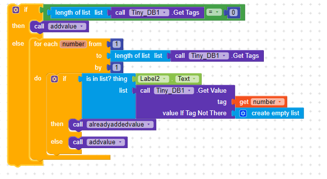 How to check a dynamic component text already exists in tinydb? - Discuss - Kodular Community
