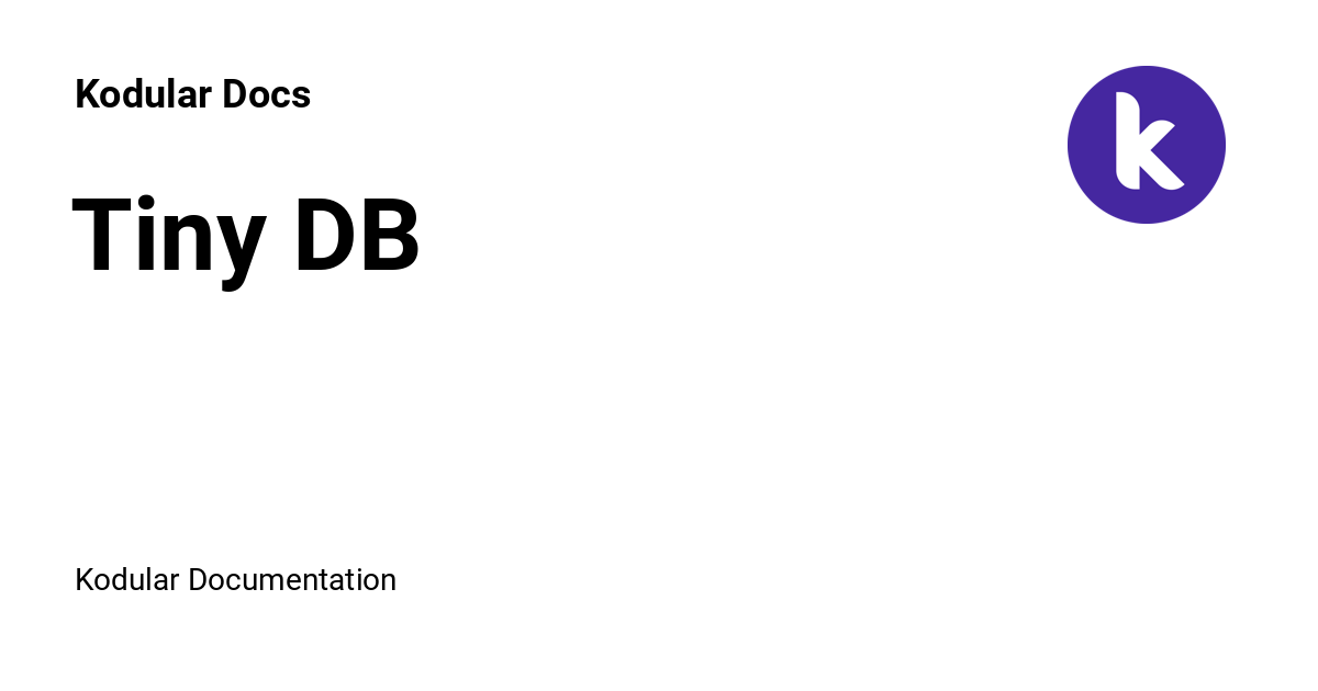 How to create use databases in kodular? - Discuss - Kodular Community