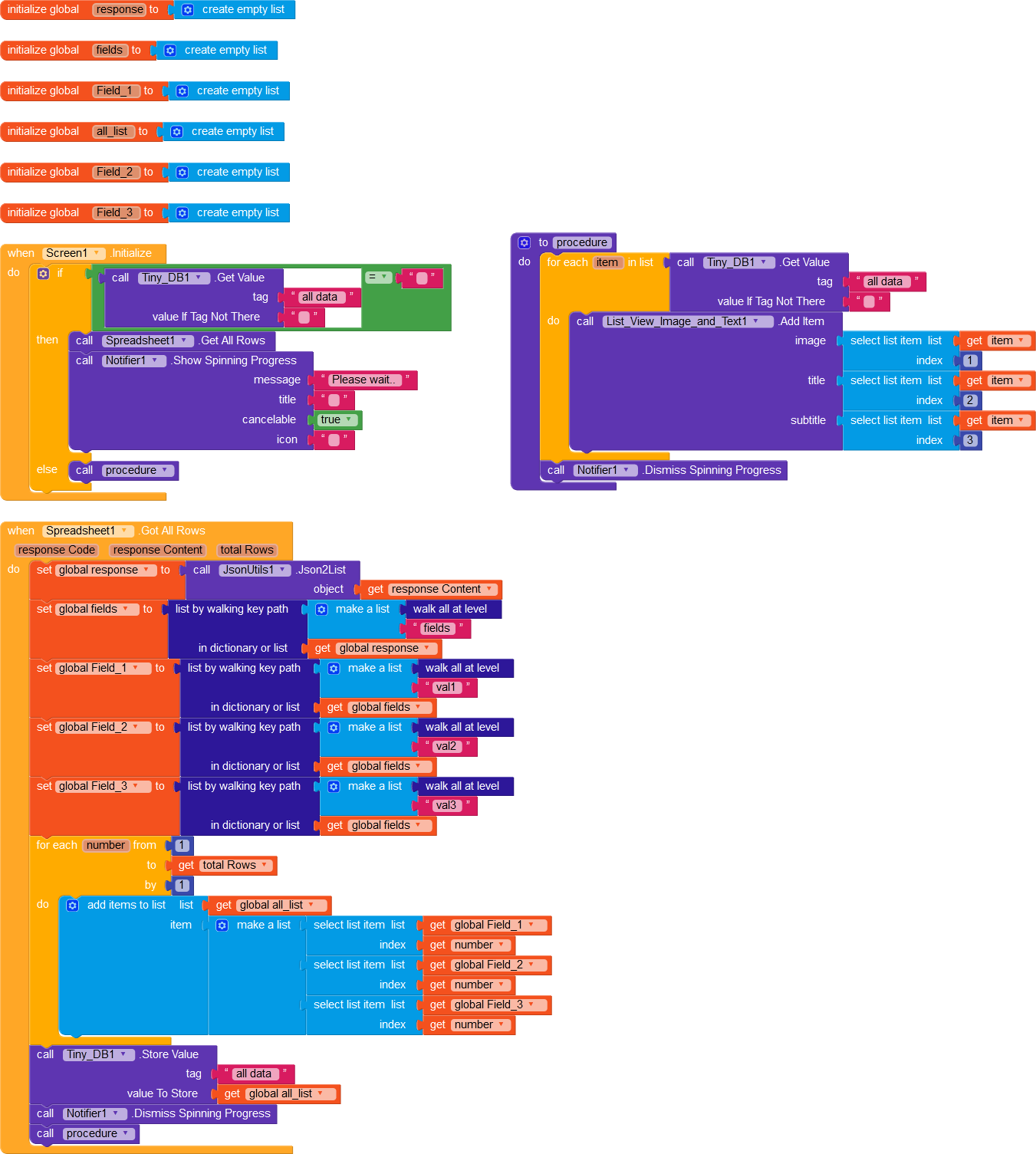 How to store airtable data in tiny db - Discuss - Kodular Community