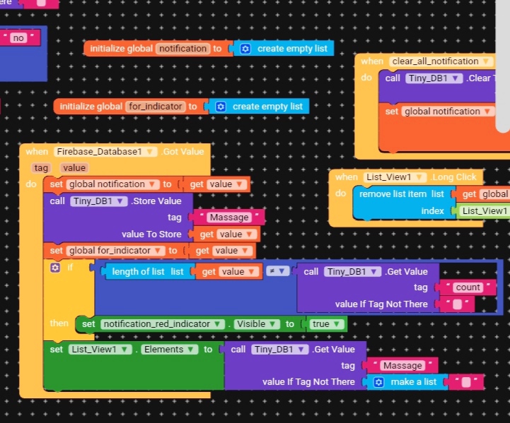 How to add notification indicator in your Kodular app using Firebase and Tiny DB? - Page 3 ...
