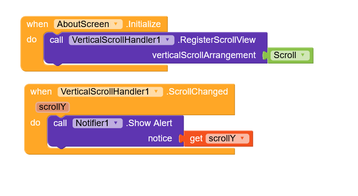 Vertical Scroll Handler Extension Not Working - Discuss - Kodular Community