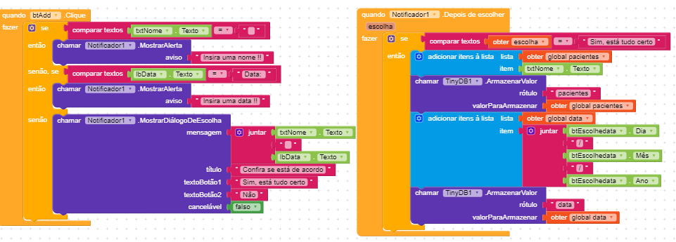 "The operation add items to list cannot accept the arguments: , [*empty-string*], [Pedro Augusto ...
