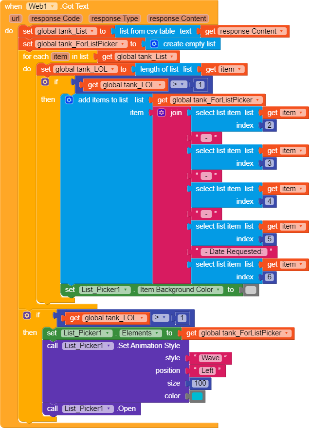 List Picker Items Each On Their Own Line Discuss Kodular Community