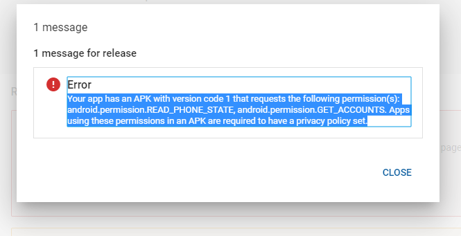 Apps got rejected in google play store - Discuss - Kodular Community
