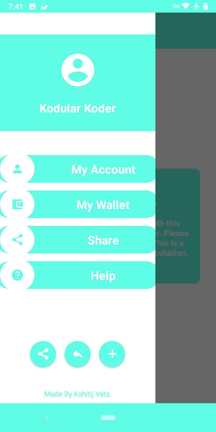 Custom Sidemenu Design in Kodular. (FREE AIA) - Open Source - Kodular Community