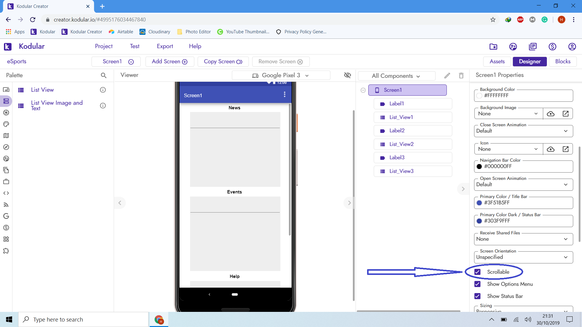 How To Make Listview Scrollable When Screen Is Scrollable Discuss Kodular Community