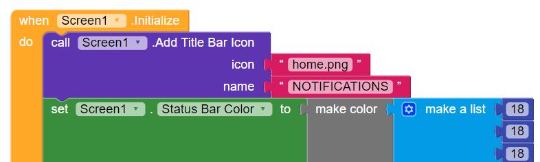 Unable to add title bar icon - Discuss - Kodular Community