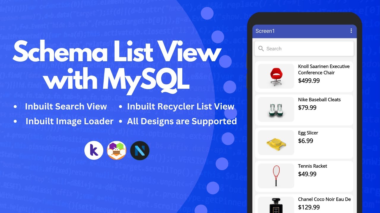 [PAID] Schema ListView - Render Large Lists with Any Design - Extensions - Kodular Community