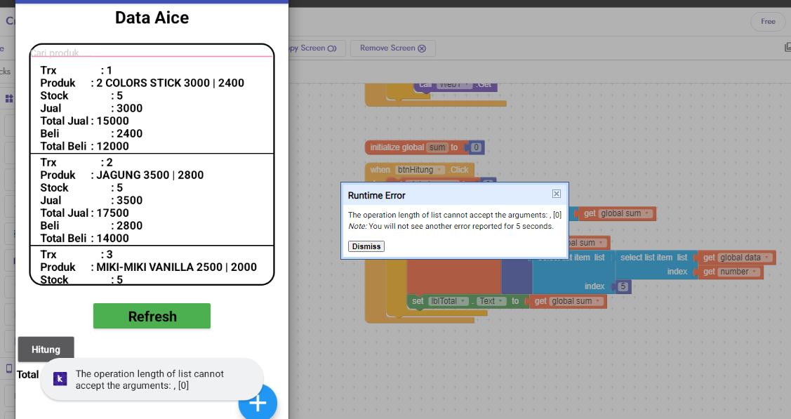 How to sums the totals in listview? - Discuss - Kodular Community